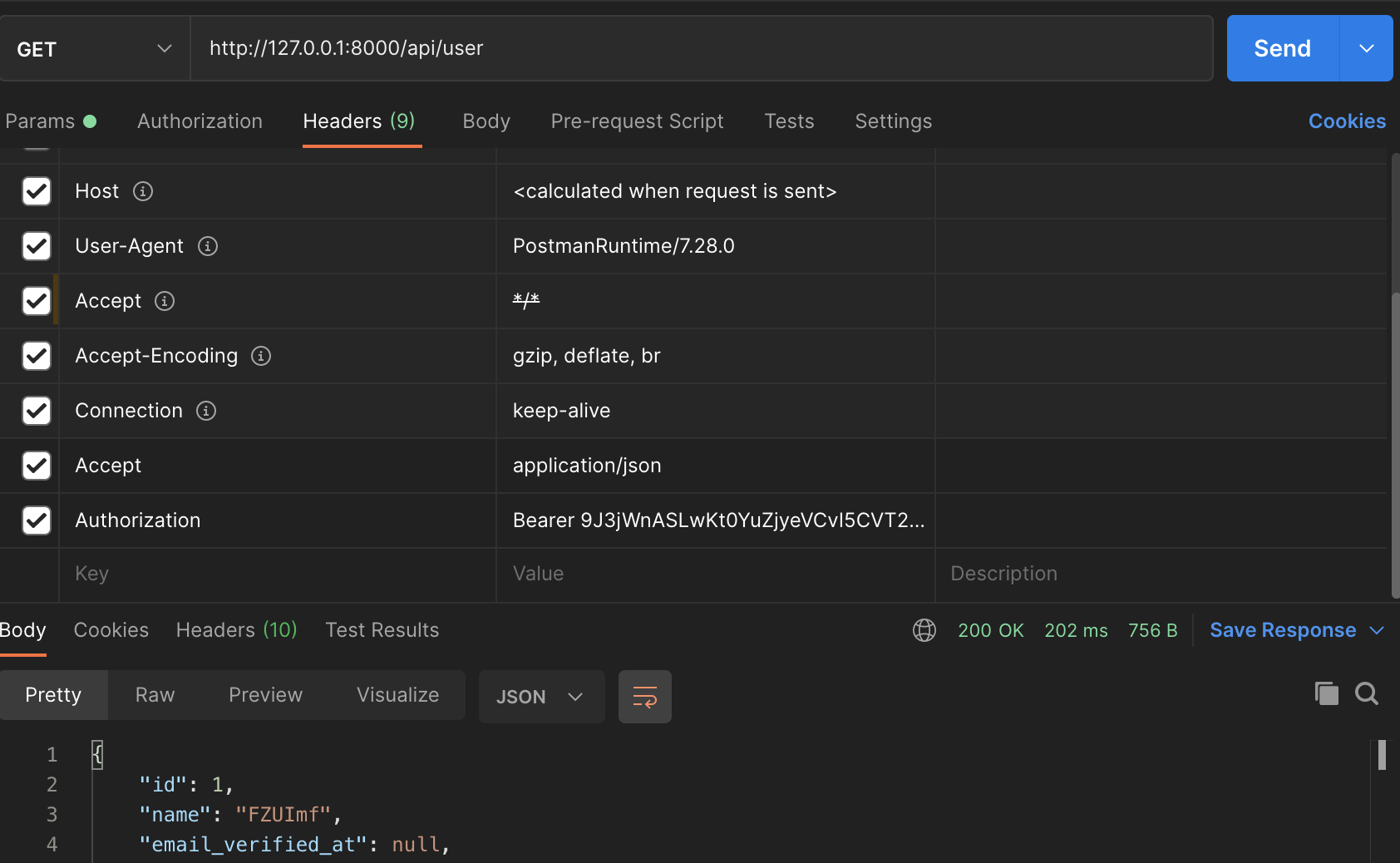 Laravel Authenticate 配置 API Token 支持